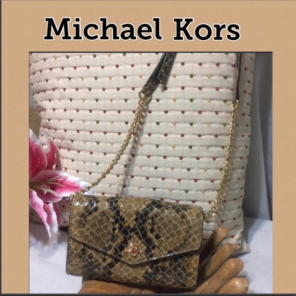 Michael Kors | Bags | Michael Kors Python Crossbody Bag Purse | Poshmark